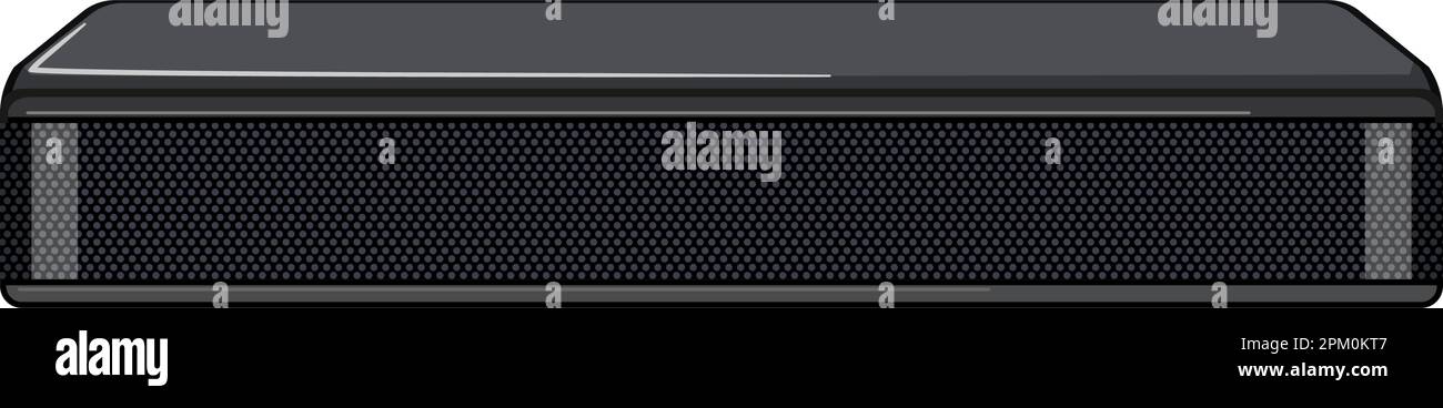 loudspeaker soundbar audio cartoon vector illustration Stock Vector ...