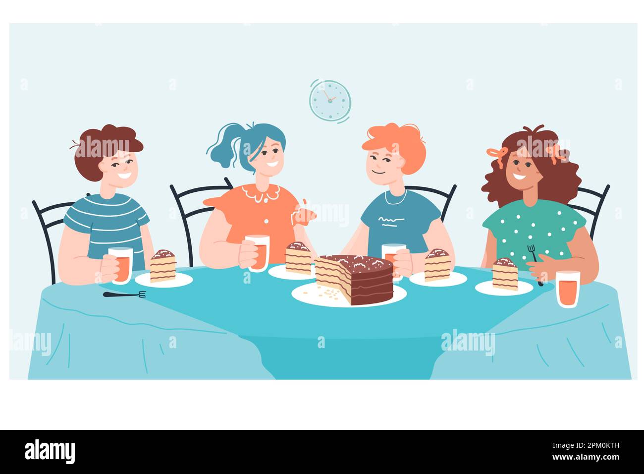 Cartoon children hi-res stock photography and images - Alamy