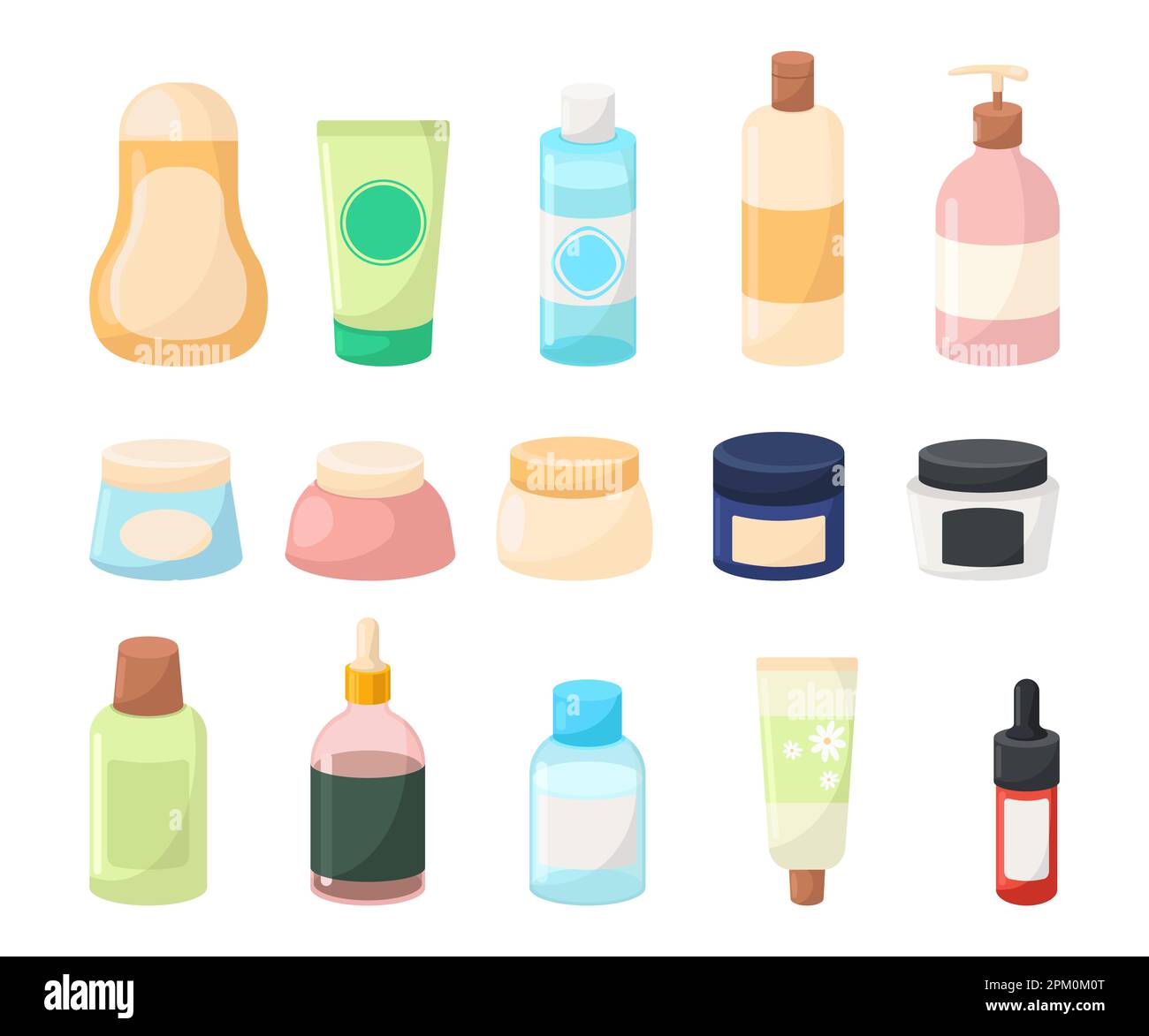 Cosmetic cream jars set Stock Vector Images - Alamy