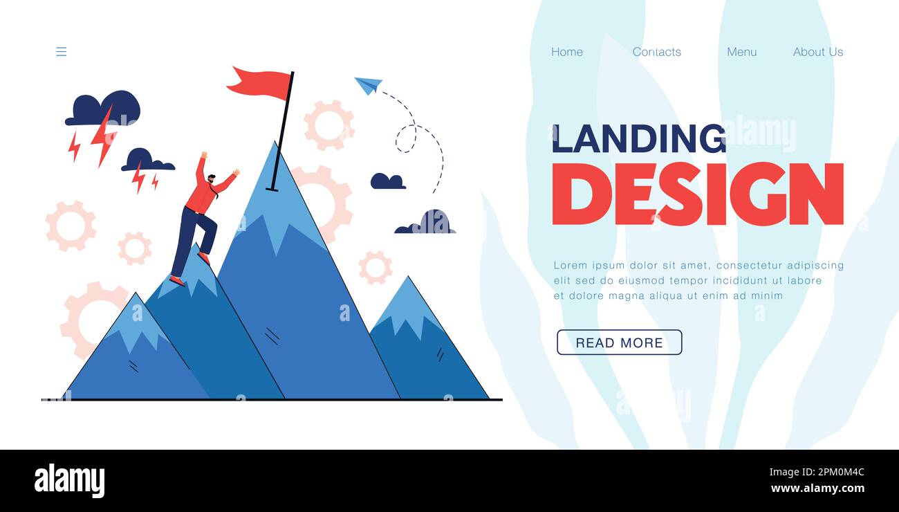 Perseverance in achieving business goal of businessman Stock Vector ...