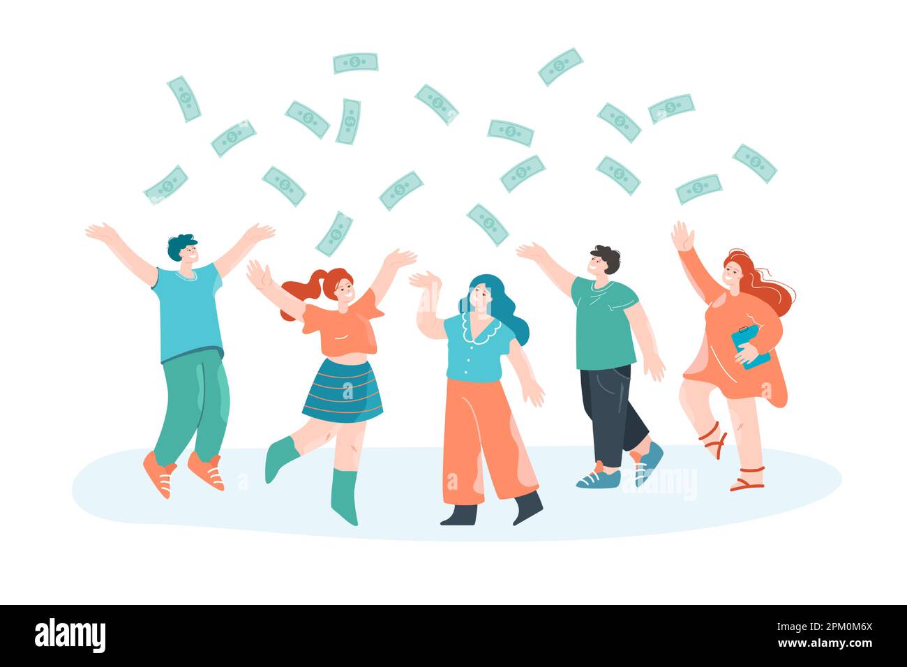 Win money excited Stock Vector Images - Alamy