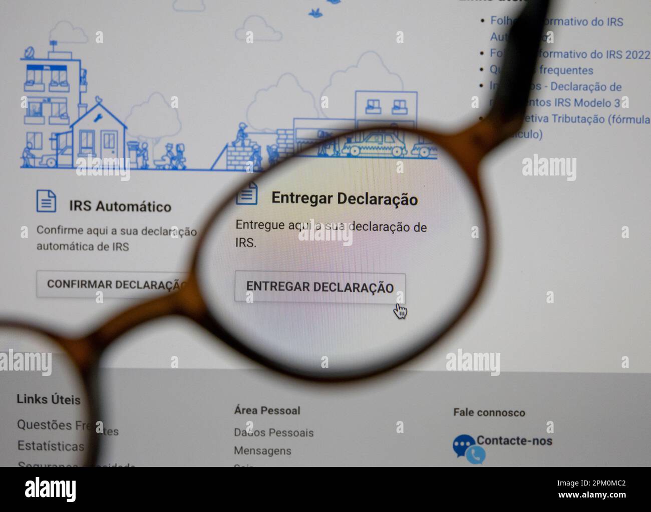 Azores, Portugal - 07.04.2023: Official Website, with Submit Button for ...