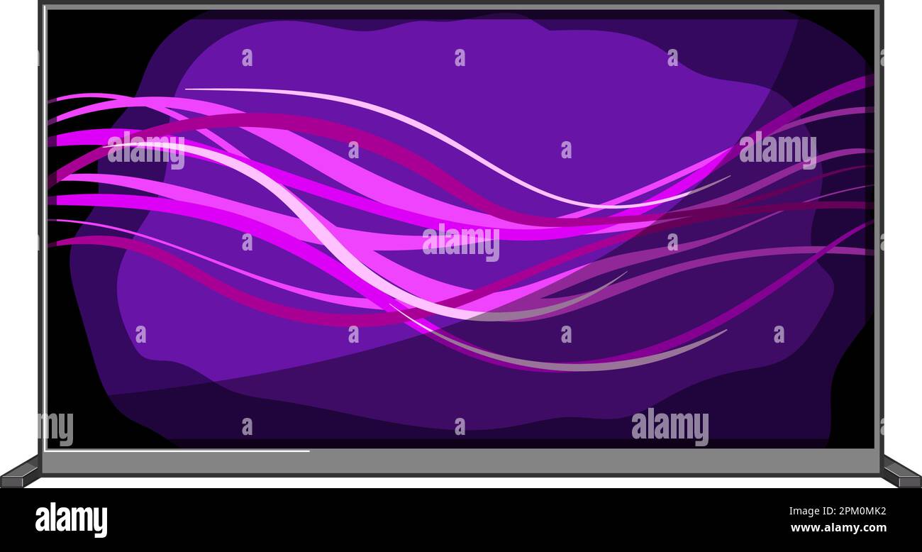 display tv screen cartoon vector illustration Stock Vector Image & Art ...