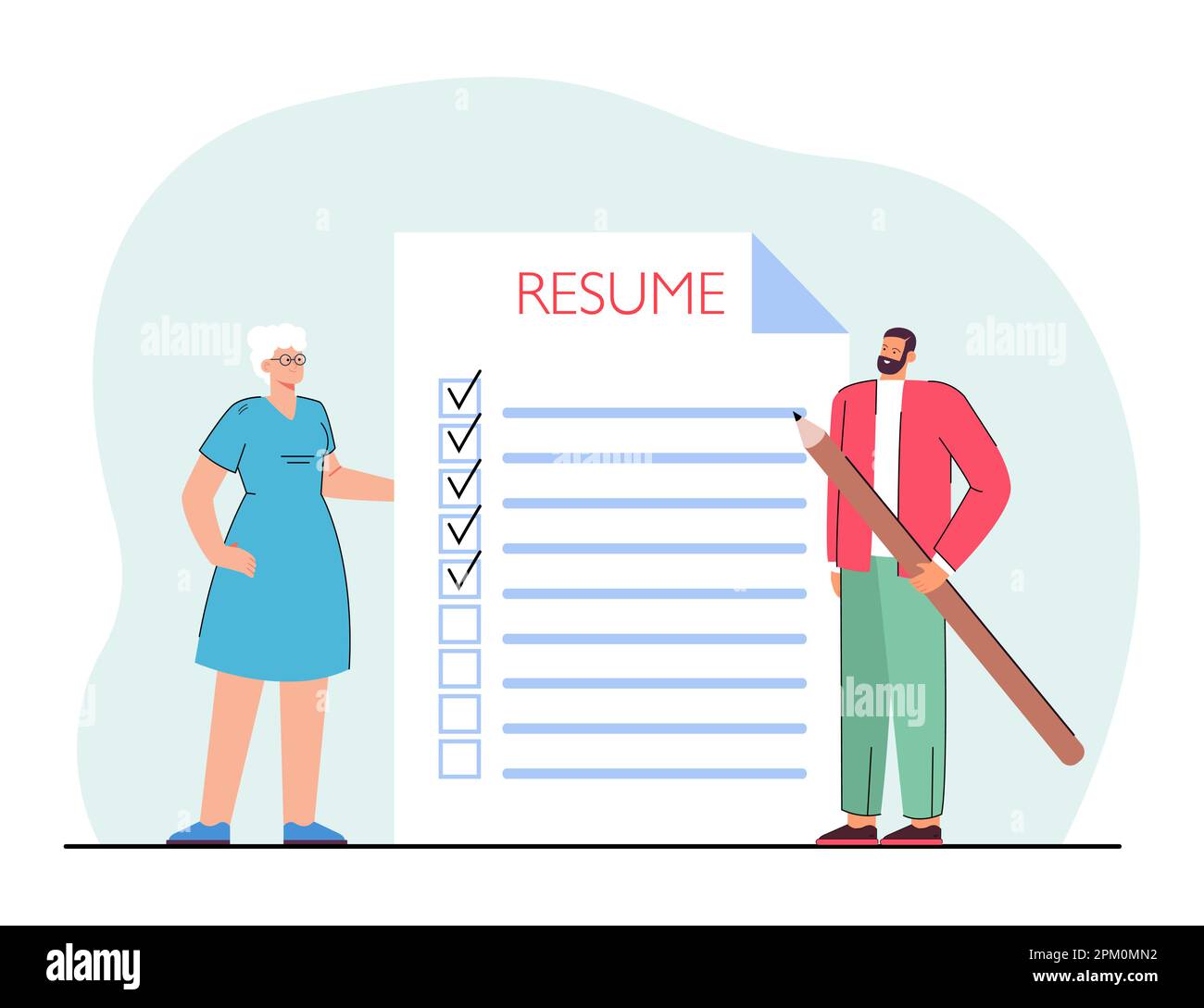 Resume template man modern Stock Vector Images - Alamy