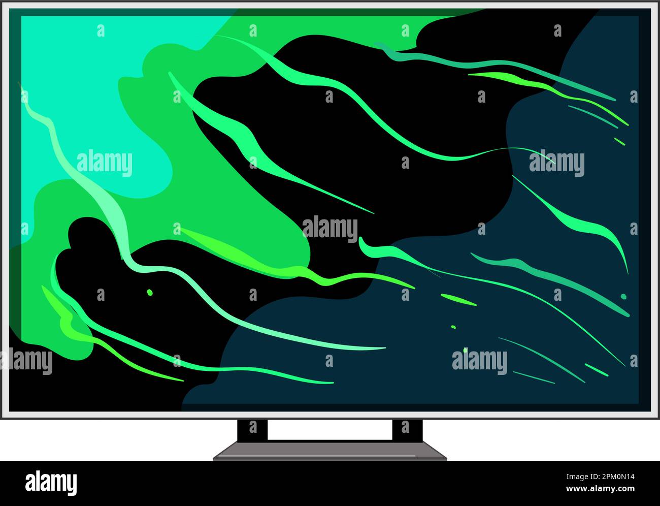 lcd tv screen cartoon vector illustration Stock Vector Image & Art - Alamy