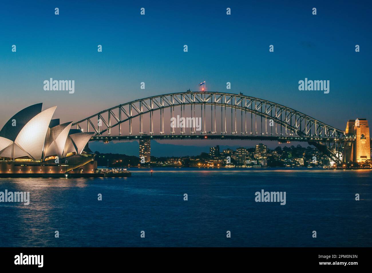 The Opera House and Harbour Bridge in Sydney. These are two of the most ...