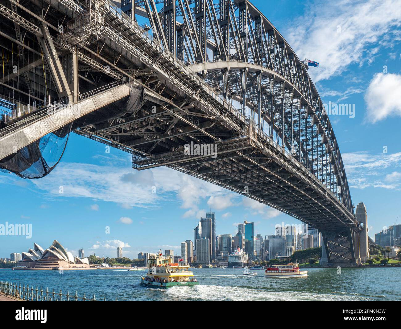 The Opera House and Harbour Bridge in Sydney. These are two of the most ...