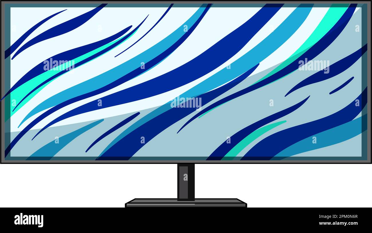 mockup tv screen cartoon vector illustration Stock Vector Image & Art ...