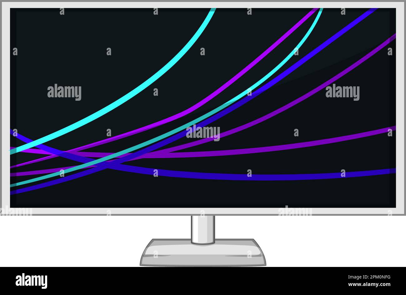led tv screen cartoon vector illustration Stock Vector Image & Art - Alamy