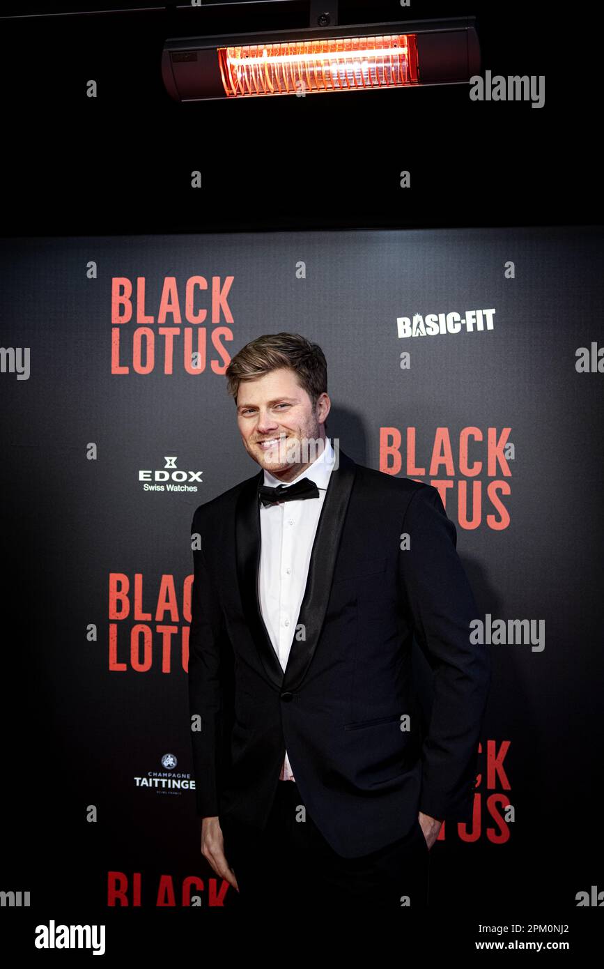 AMSTERDAM - Tim Douwsma on the red carpet for the premiere of the ...