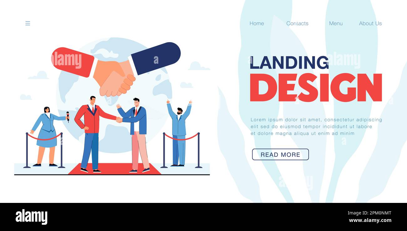 Friendship and peace between two embassy representatives Stock Vector Image & Art - Alamy