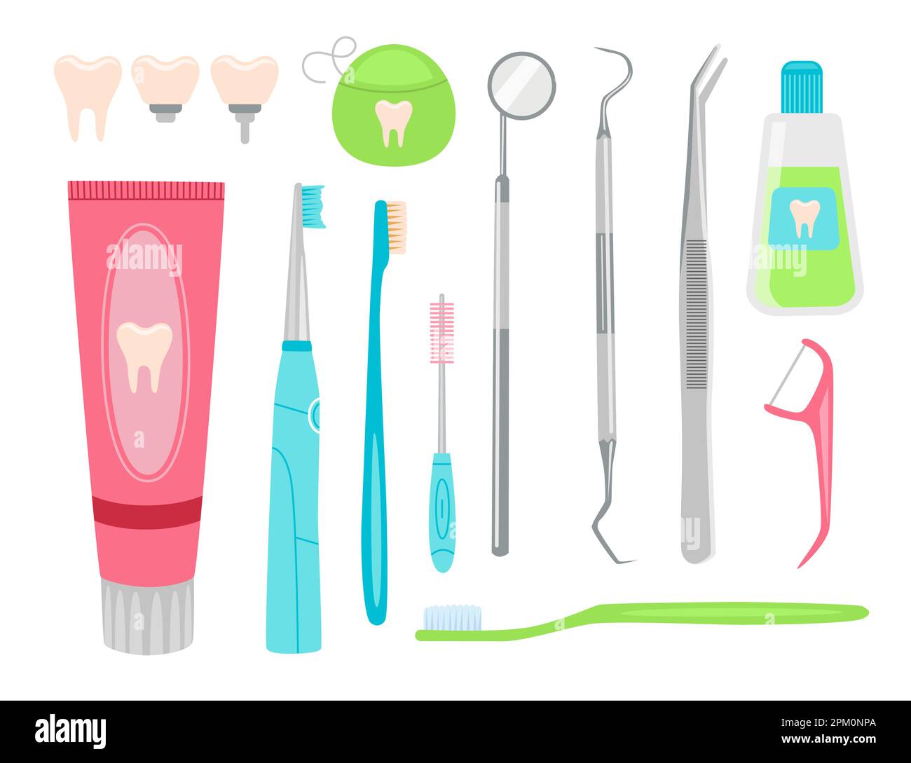 Dental tools icon cartoon Cut Out Stock Images & Pictures - Alamy