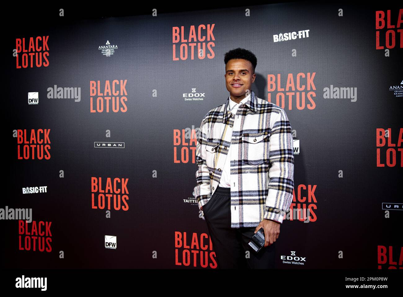 AMSTERDAM - Jasha Rudge on the red carpet for the premiere of the ...