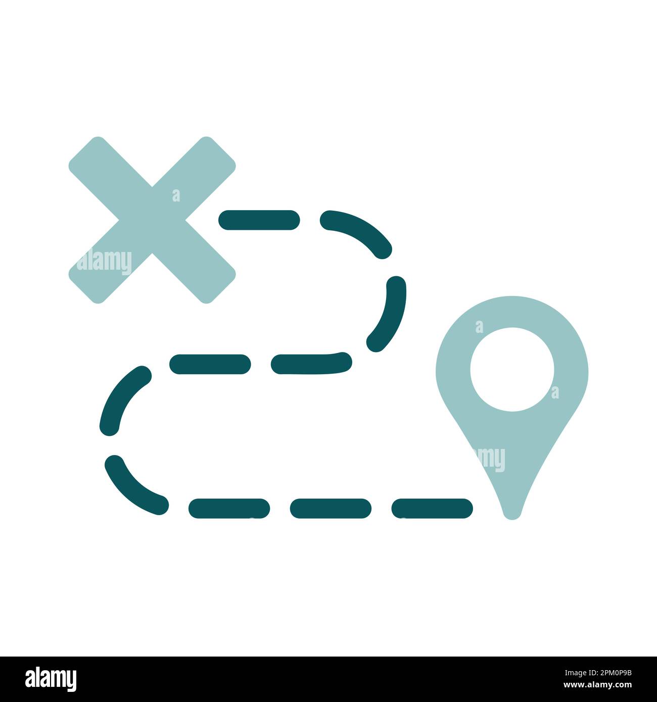 Route vector isolated icon. Navigation sign. Graph symbol for travel ...