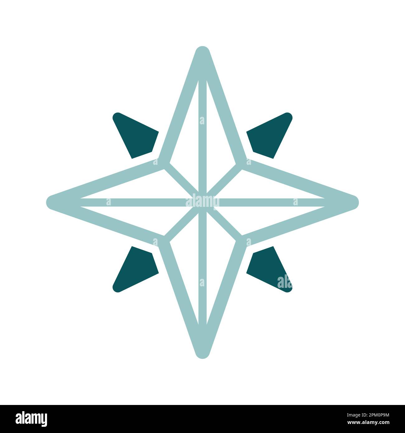 Wind rose vector isolated icon. Navigation sign. Graph symbol for ...