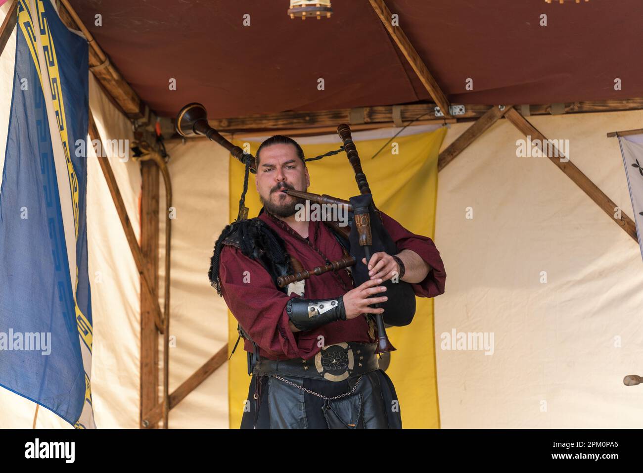 Kaiserslautern, Germany. 10th Apr, 2023. Member of the "Capud Draconis ...