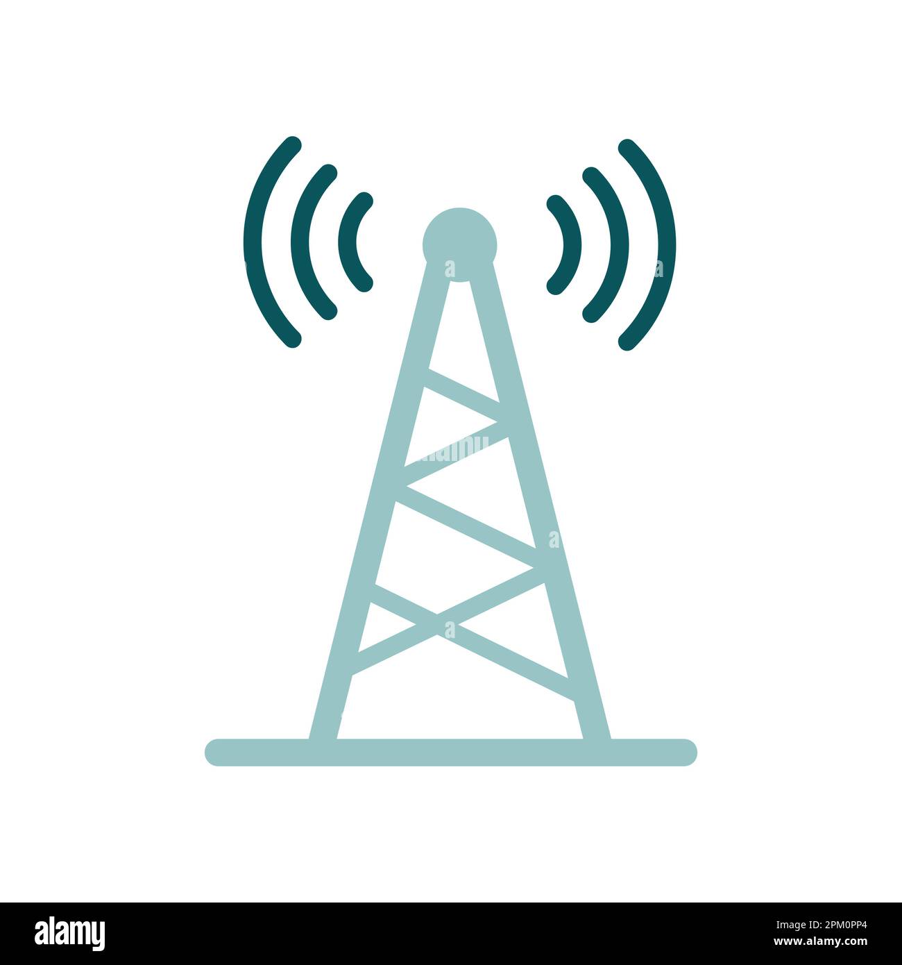 Communication antenna vector icon. Navigation sign. Graph symbol for ...