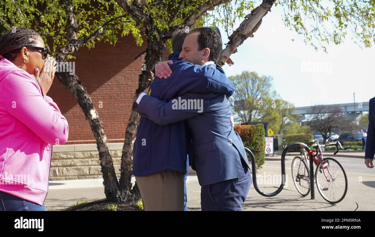 April 10, 2023, Louisville, Kentucky, USA: Kentucky Governor Andy ...