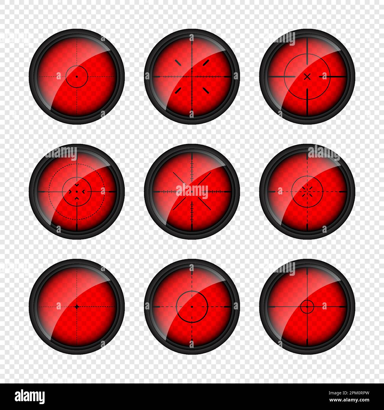 Various weapon thermal infrared sights, sniper rifle optical scopes ...