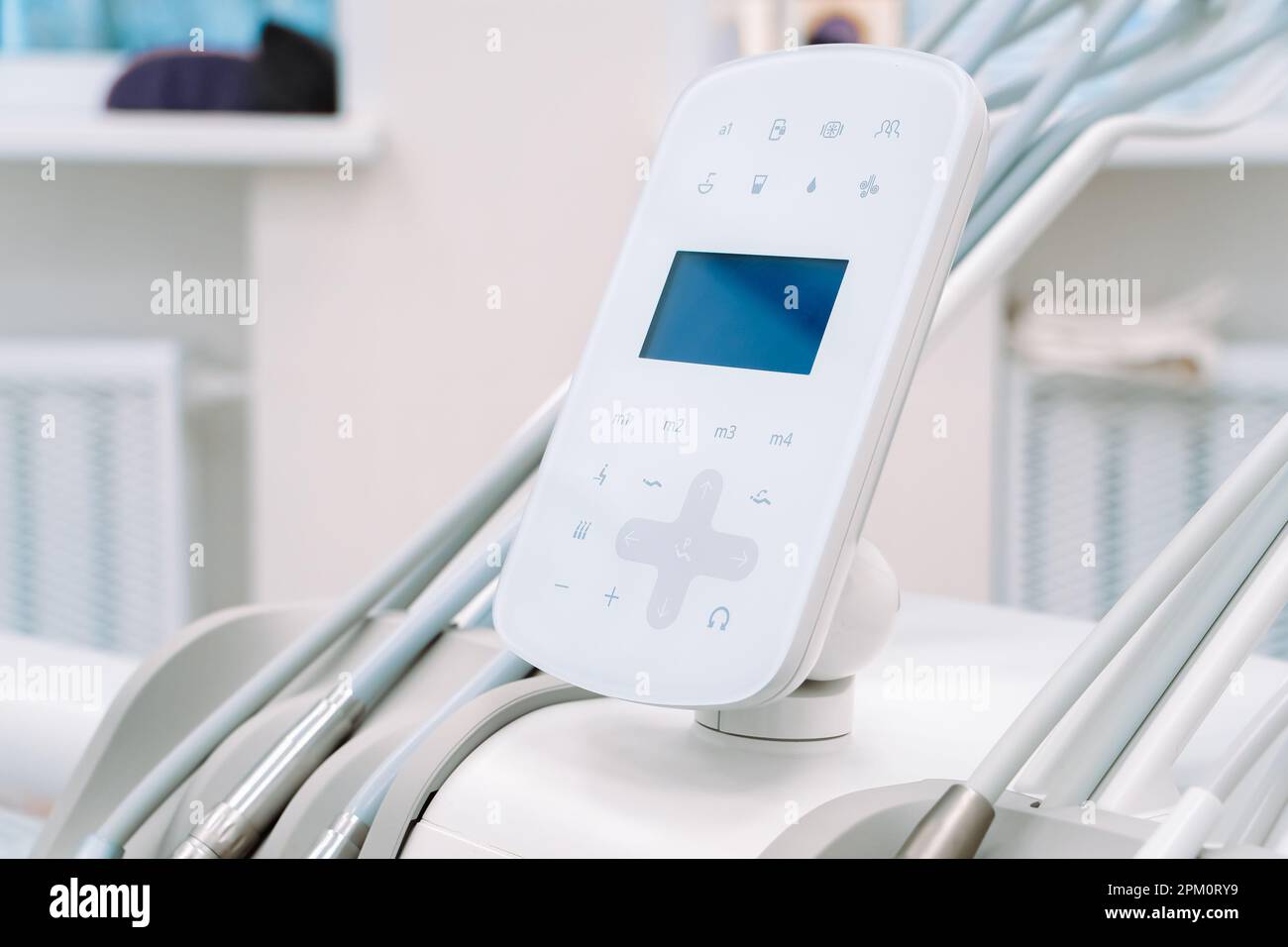 Modern dental equipment in dentist clinic. Dentists tools for treatment ...