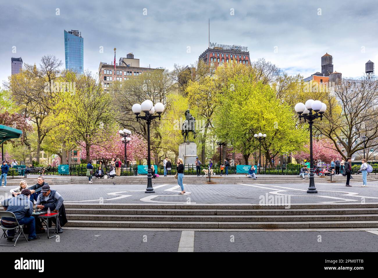 New York, USA - April 23, 2022: Union Square district in New York City ...