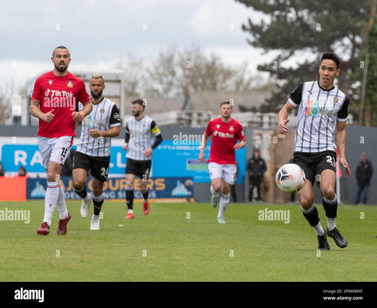 Wrexham, Wrexham County Borough, Wales, 10th April 2023. Notts County's ...