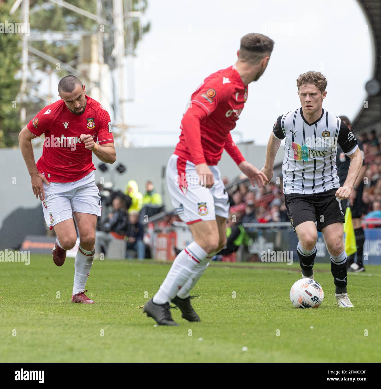Wrexham, Wrexham County Borough, Wales, 10th April 2023. Notts County's ...