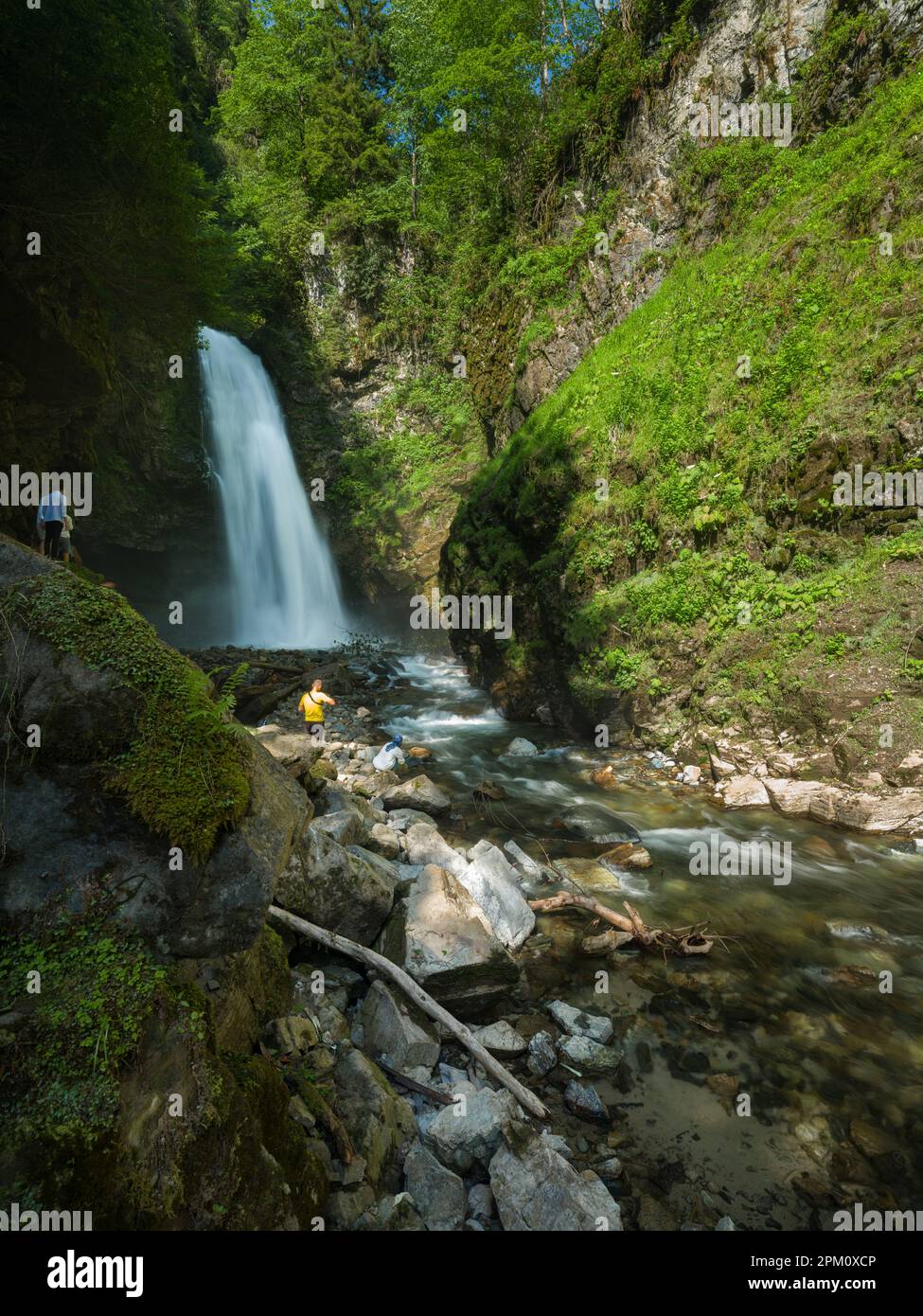 Famous Palovit waterfall. Black Sea region. Turkey touristic travel ...