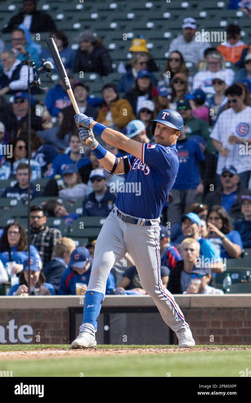 CHICAGO, IL - APRIL 09: Texas Rangers first baseman Nathaniel Lowe (30 ...