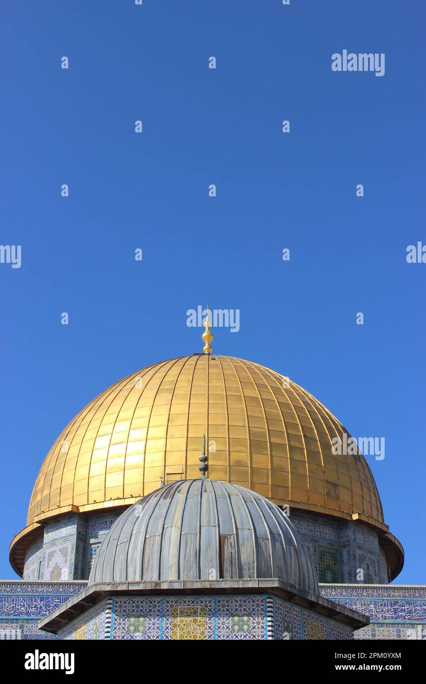 Dome of the rock, Golden Dome from Masjid Al Aqsa, QUDS Stock Photo - Alamy