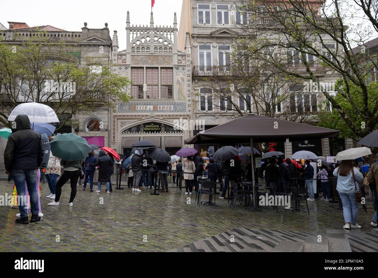 Porto, Portugal - 01.04.2023: Rainy day in the city of Porto, with a ...