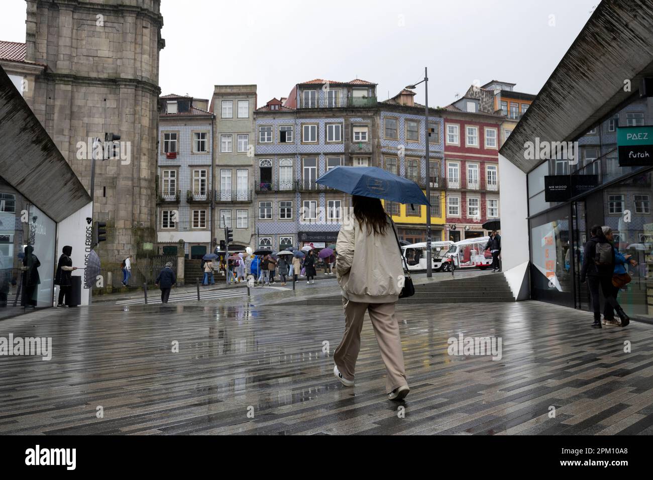 Porto, Portugal - 01.04.2023: Rainy day, garden of olive trees (Jardim ...