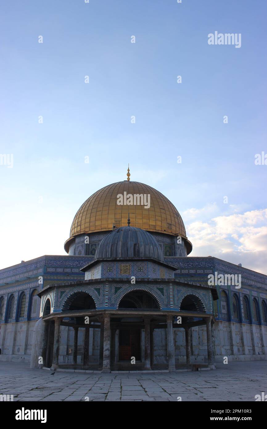 Dome of the rock, Golden Dome from Masjid Al Aqsa, QUDS Stock Photo - Alamy