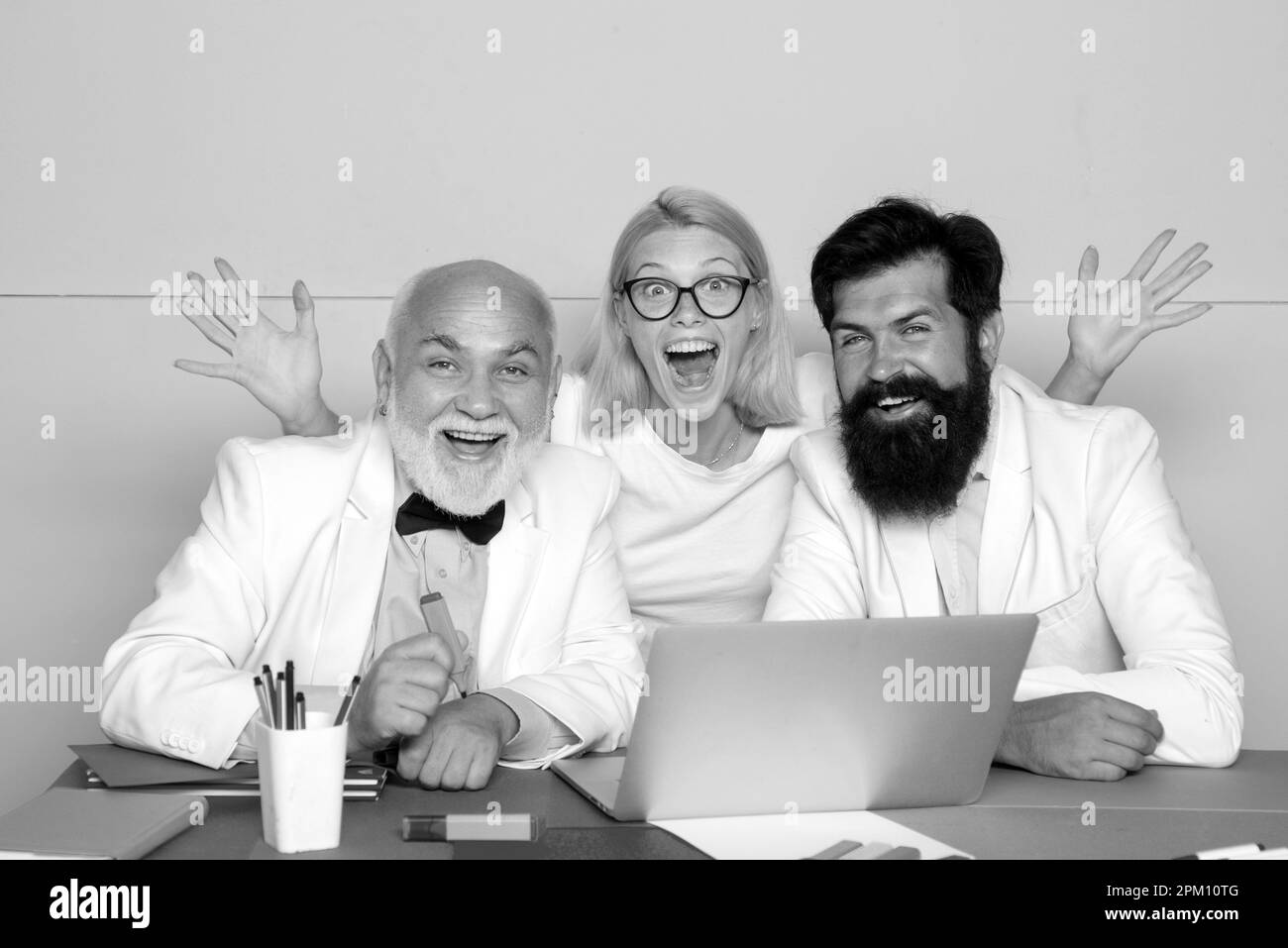 Teamwork concept. Teamwork in action. Teamwork of students working in ...