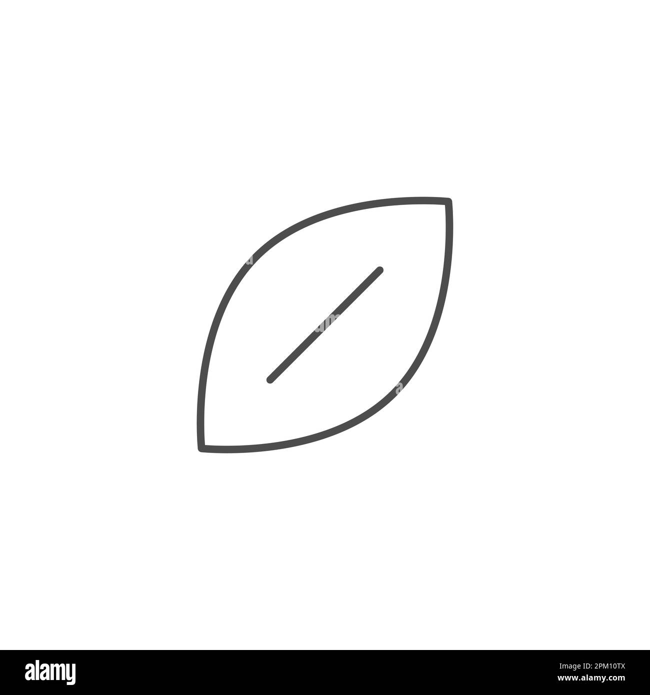 Leaf related vector linear icon Stock Vector Image & Art - Alamy