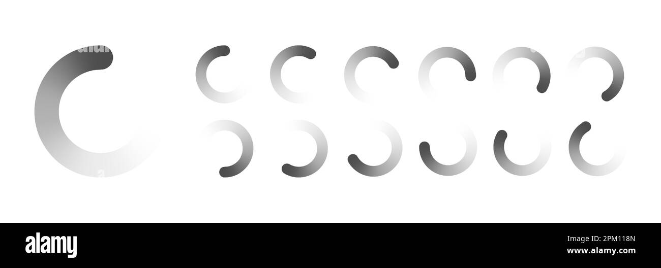 Circular Loading Buffering Icons Vector Stock Vector Image & Art - Alamy