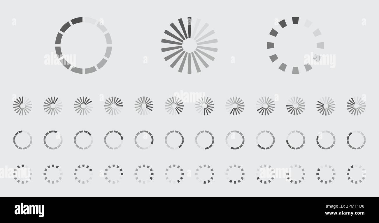 Circular Loading Buffering Icons Vector Set Stock Vector Image & Art ... Circular Loading Buffering Icons Vector Set Stock Vector Image & Art ...