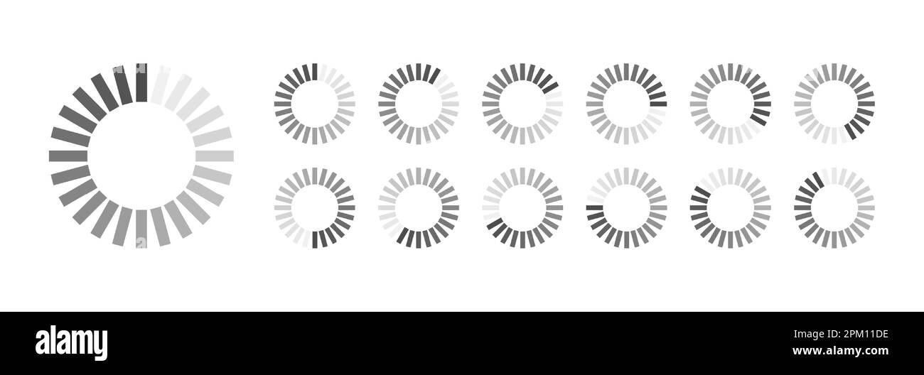 Circular Loading Buffering Icons Vector Stock Vector Image & Art - Alamy