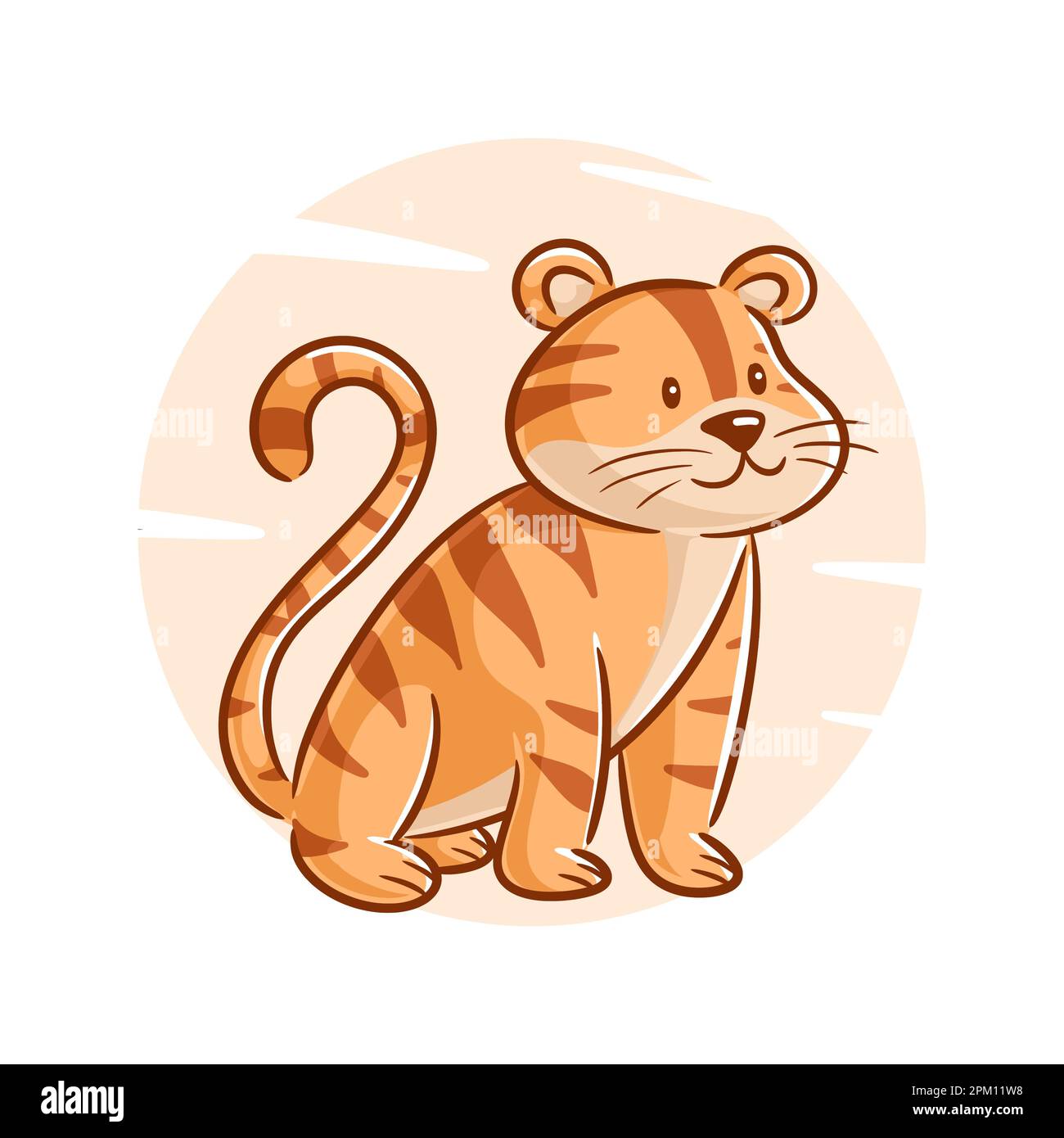 Tiger and cub not captivity Stock Vector Images - Alamy