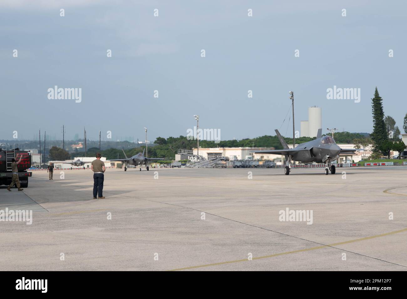 U.S. Air Force F-35A Lightning IIs, assigned to the 355th Expeditionary ...
