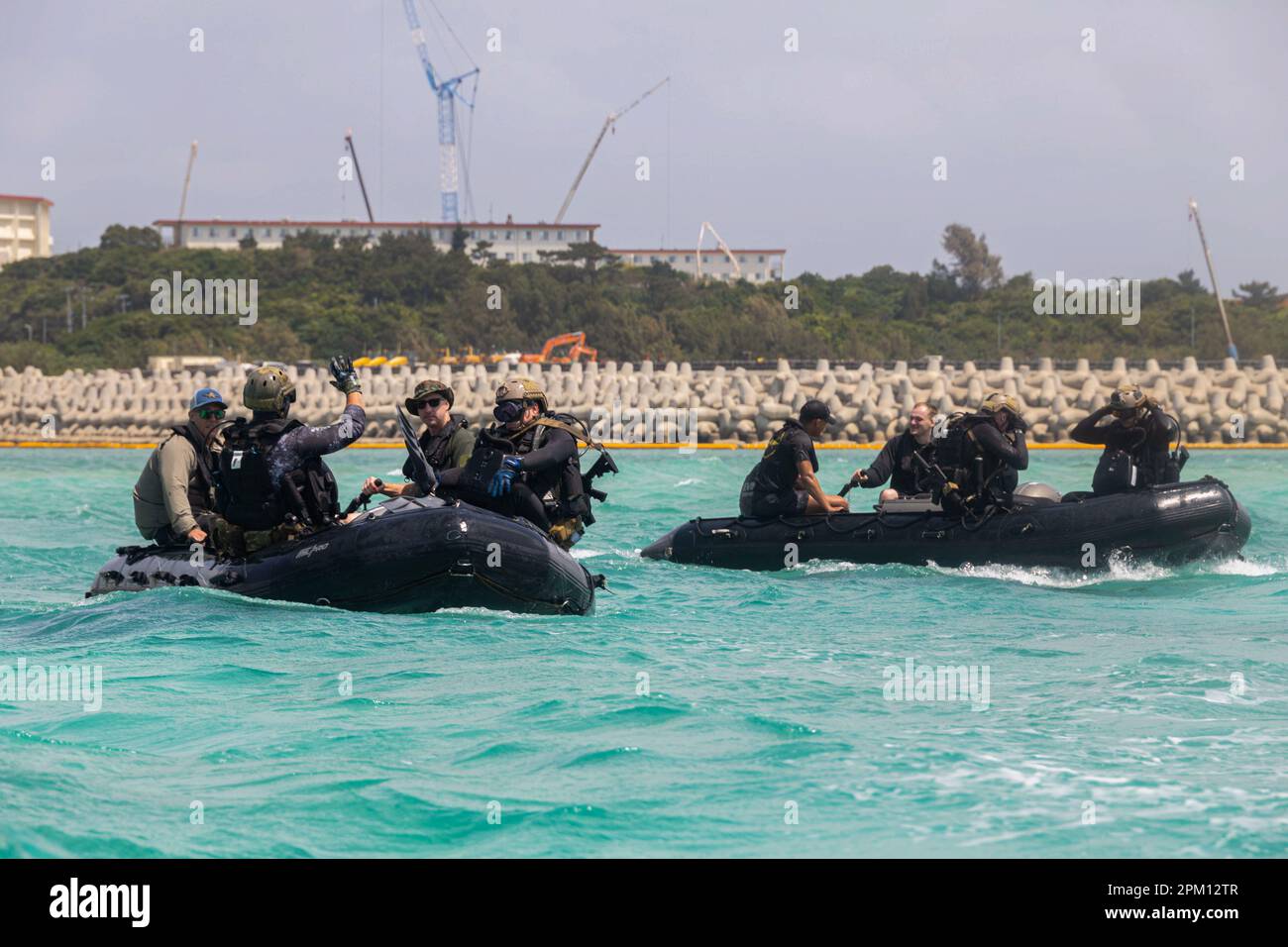U.S. Marines with Amphibious Reconnaissance Platoon, 31st Marine ...