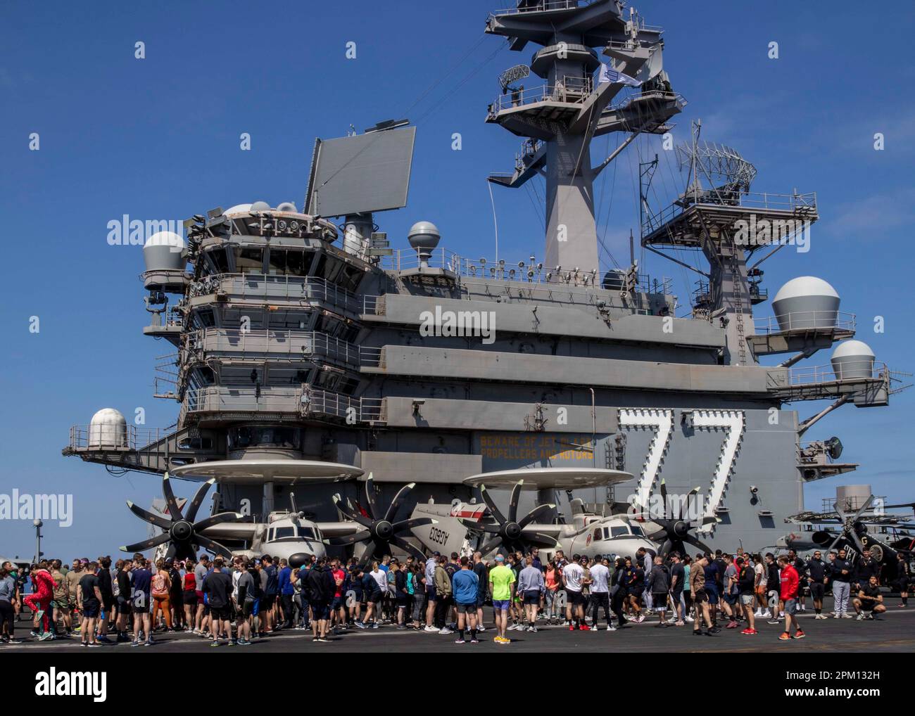 230409-N-OX847-1157 MEDITERRANEAN SEA (April 9, 2023) Sailors assigned ...