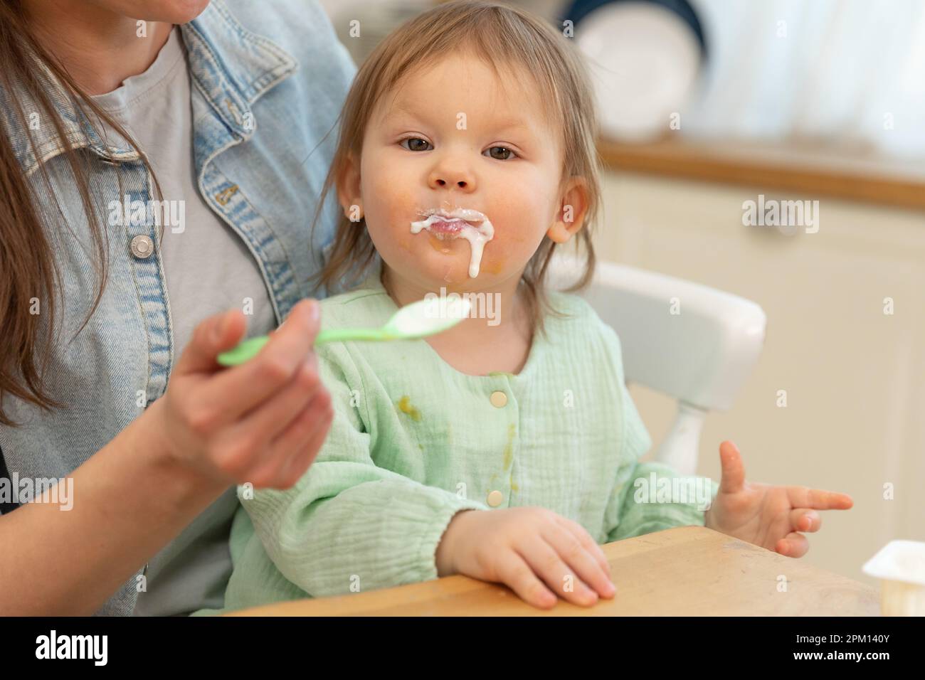 Moms Eating Baby Face