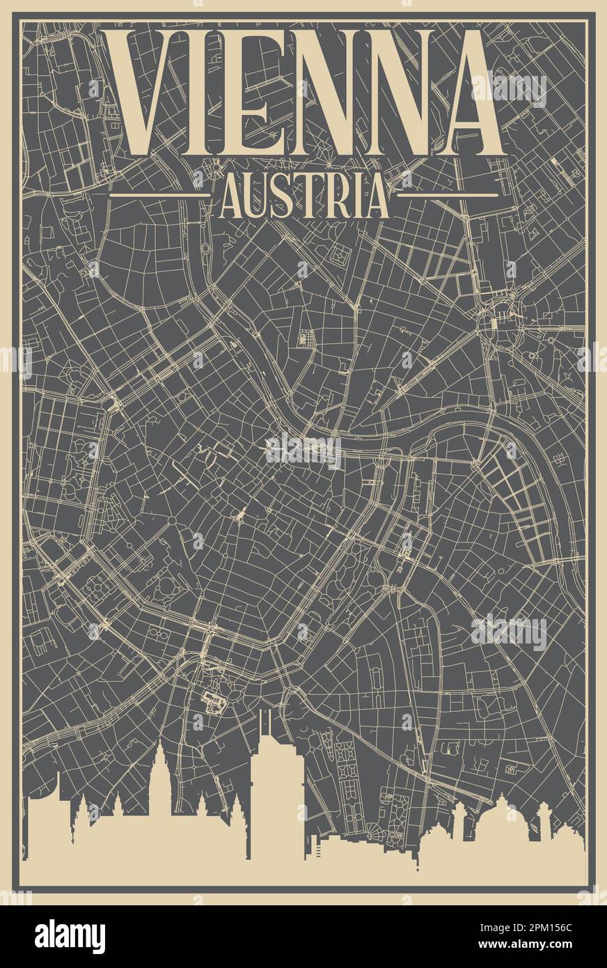 Downtown vienna Stock Vector Images - Alamy