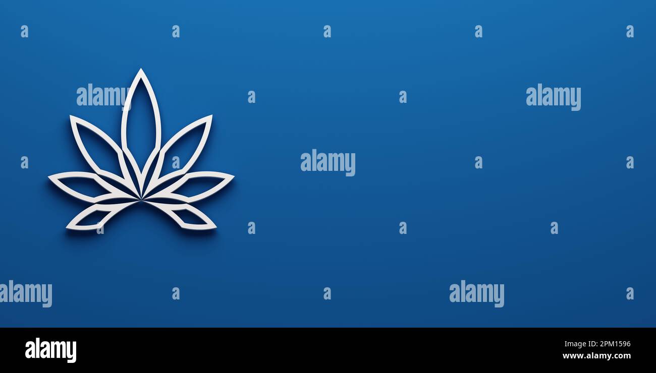 Marijuana leaf or cannabis leaf weed logo icon Stock Photo - Alamy