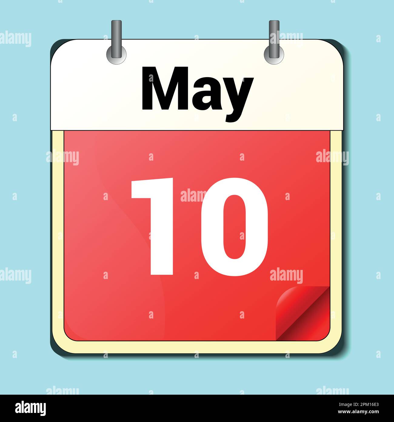 day on the calendar, vector image format, May 10 Stock Vector Image ...