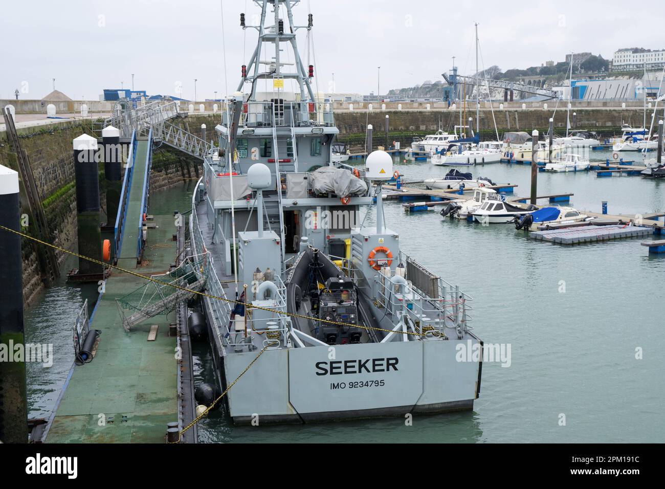 HMC Seeker the lead ship of the Customs and Excise's fleet of 42-metre ...