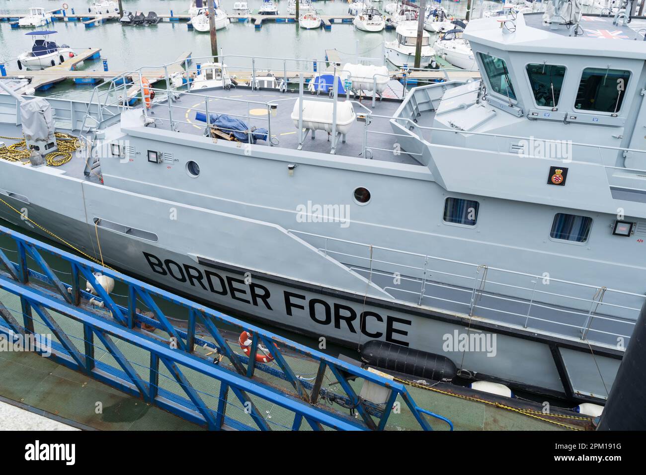 HMC Seeker the lead ship of the Customs and Excise's fleet of 42-metre ...
