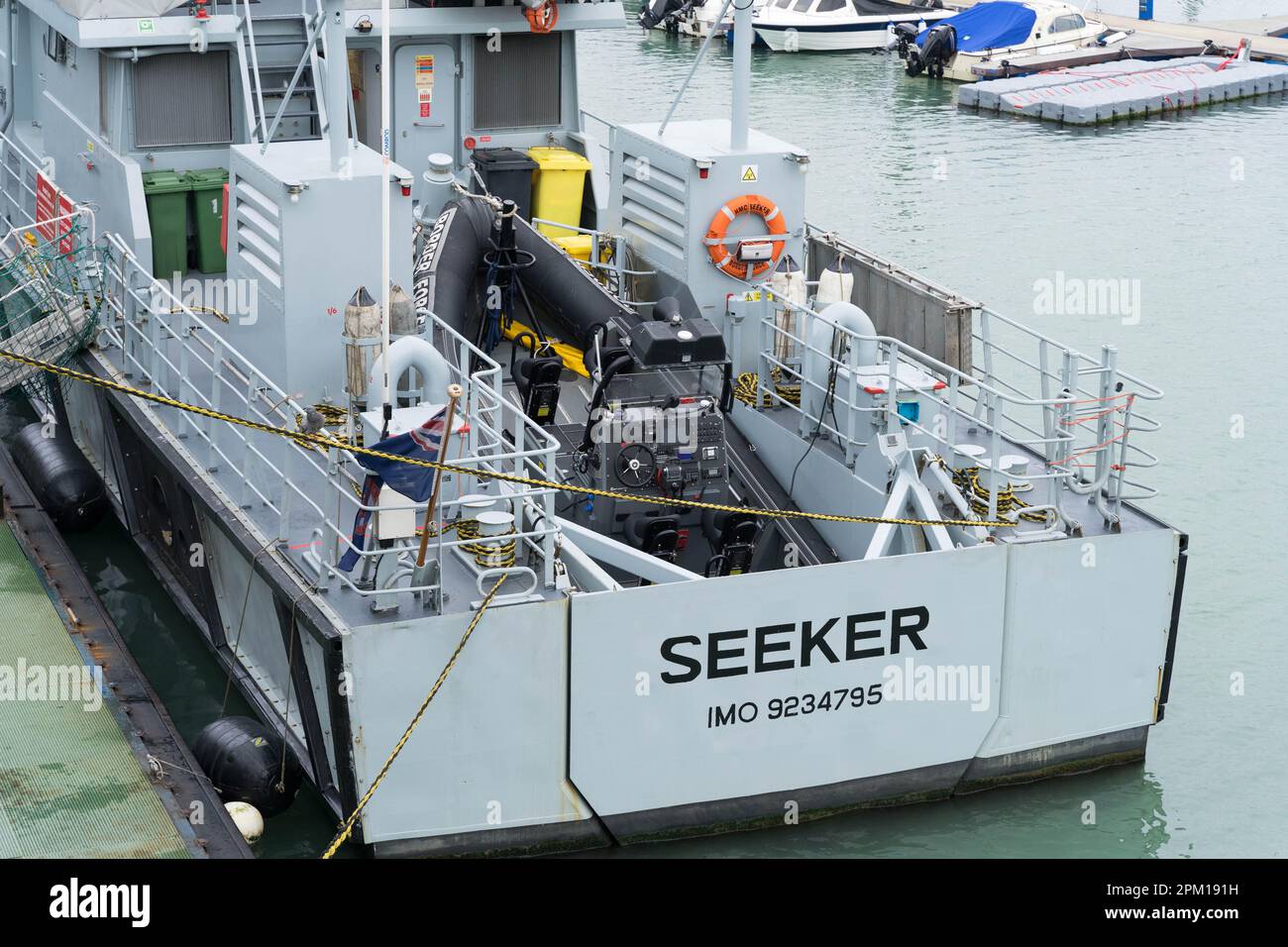 HMC Seeker the lead ship of the Customs and Excise's fleet of 42-metre ...