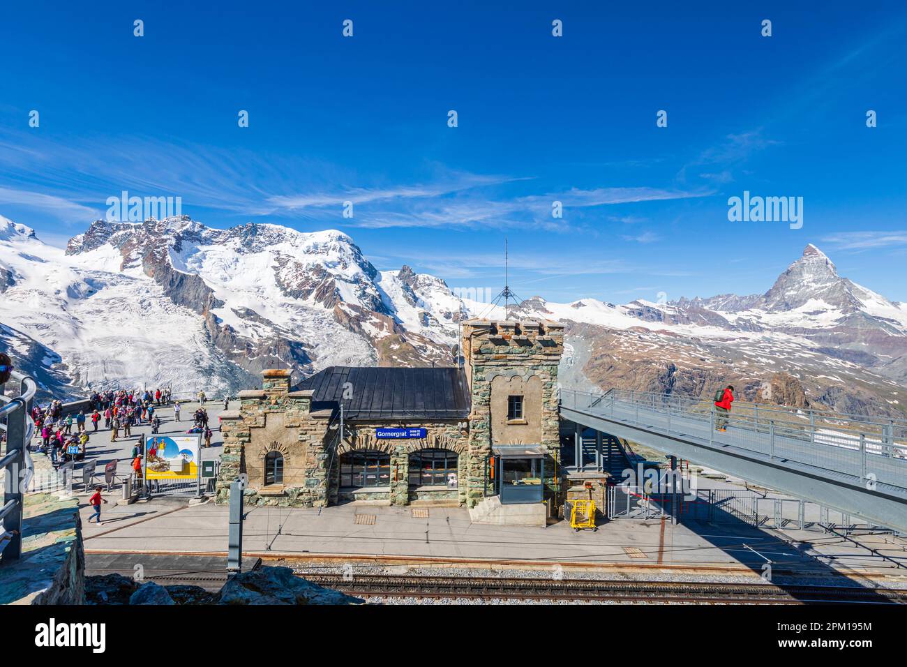Zermatt train station hi-res stock photography and images - Alamy